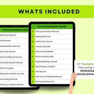 Personal Development Bundle PLR Canva Template Planners Journals Printable MRR Master Resell ...