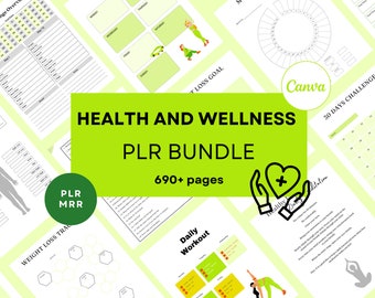 PLR Business Bundle Canva Template Planners Journals Printable MRR Master Resell Rights ...