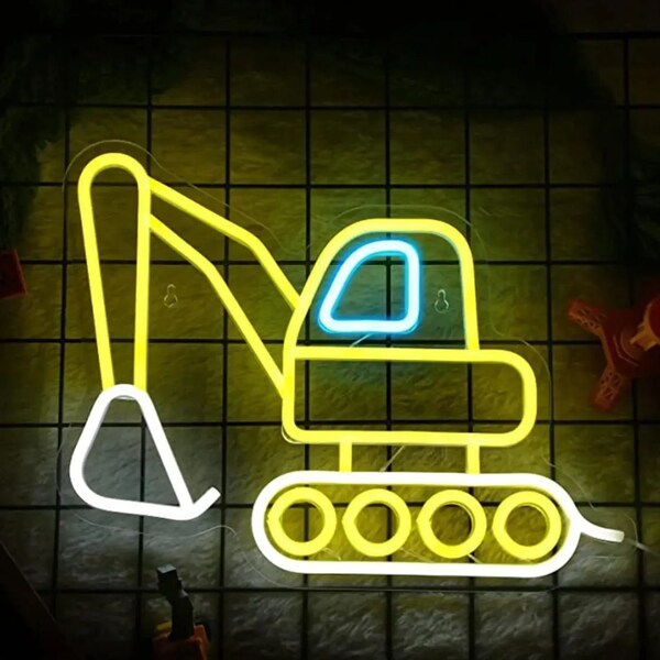 Excavator Neon Sign - Etsy
