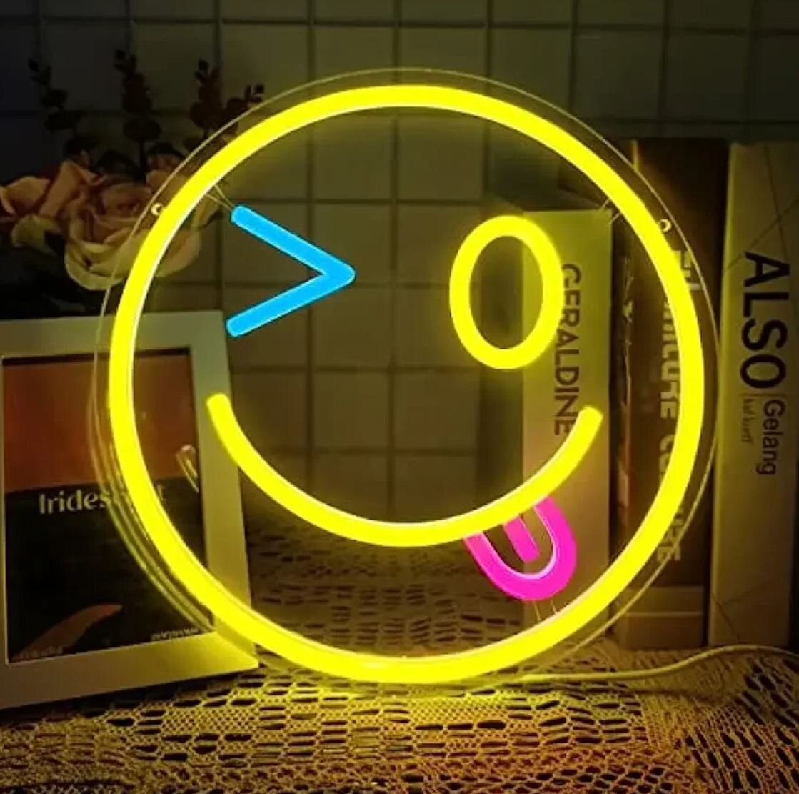 Smiley Face Custom Made to Order Neon Sign Led Light - Etsy UK