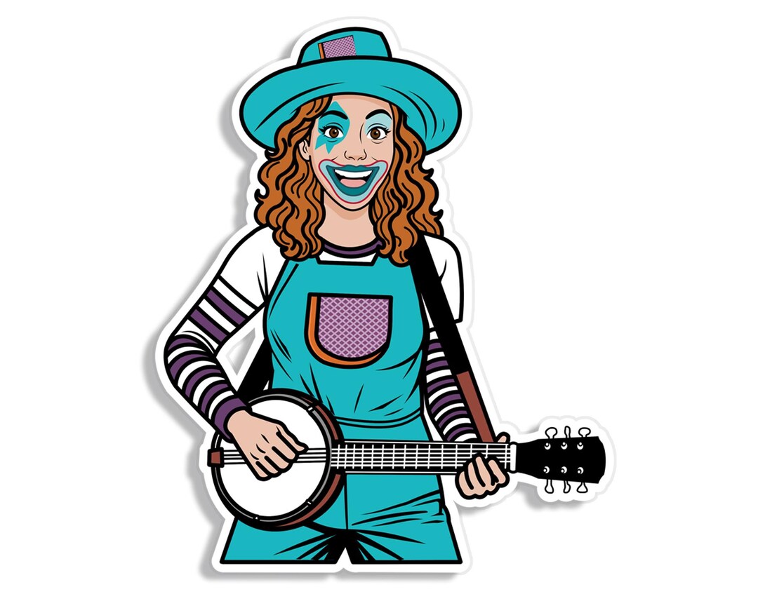 Terrifier Art the Clown Cafe Banjo Blue Vinyl Decal Sticker - Etsy