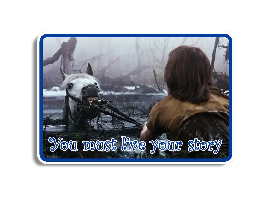 The Never Ending Story Swamp of Sadness Artex Horse Vinyl Decal Sticker ...