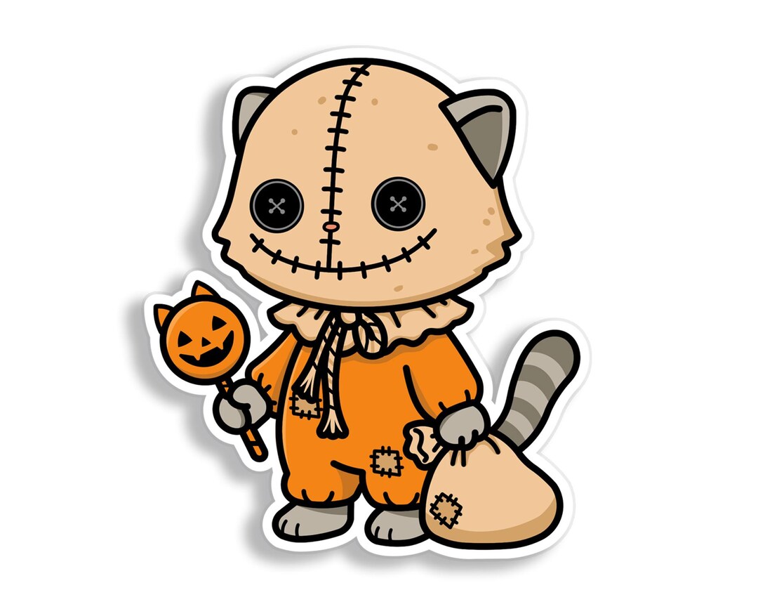Horror Movie Kitty Cat Slasher Halloween Pumpkin Monster Vinyl Decal ...