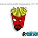 ATHF Aqua Teen Frylock Mad Fast Food Fry Guy Adult Cartoon Vinyl Decal ...
