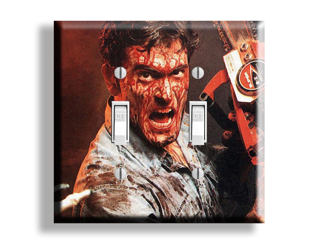 Horror Movie Scary Monsters Light Switch Cover Plate Featuring Ash the ...