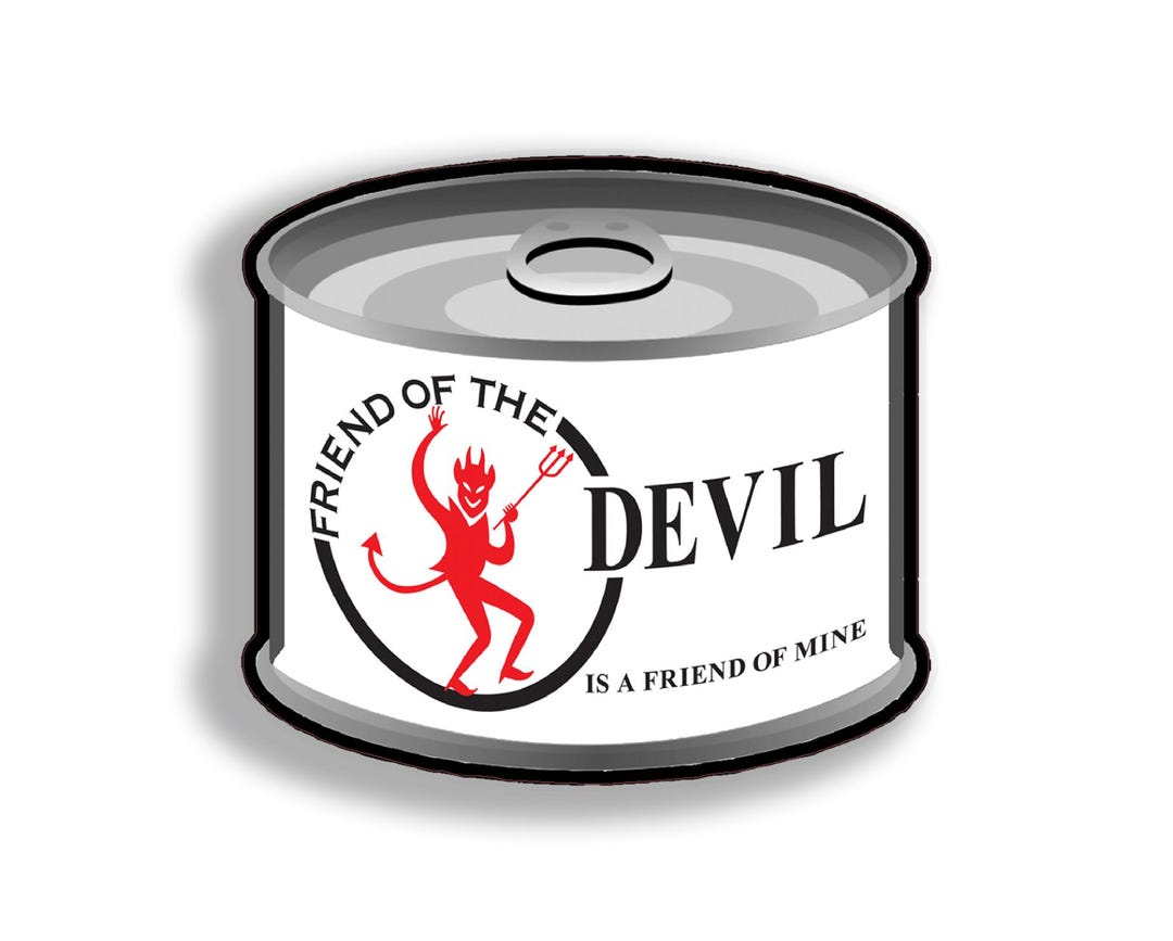 FOTD Canned Meat Product Vinyl Decal Sticker Friend of the Devil ...