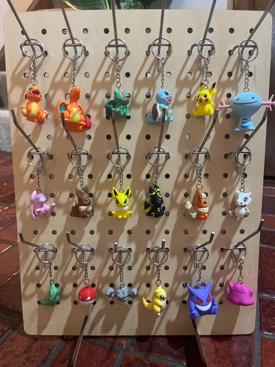 3D Printed Pokémon Keychains Charmander/bulbasaur/squirtle/pikachu ...