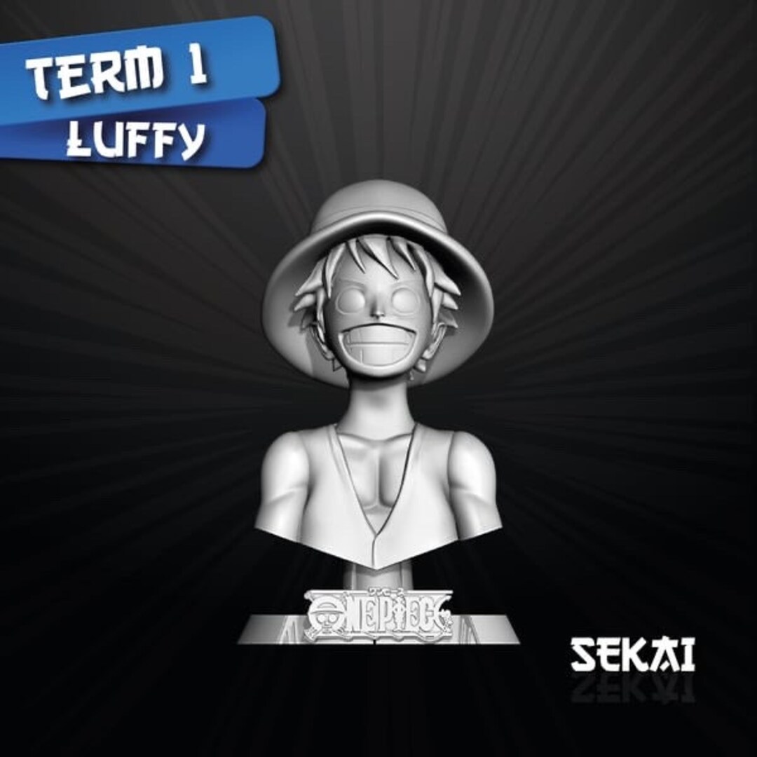 Monkey D Luffy One Piece 3D Printed Bust Unpainted - Etsy