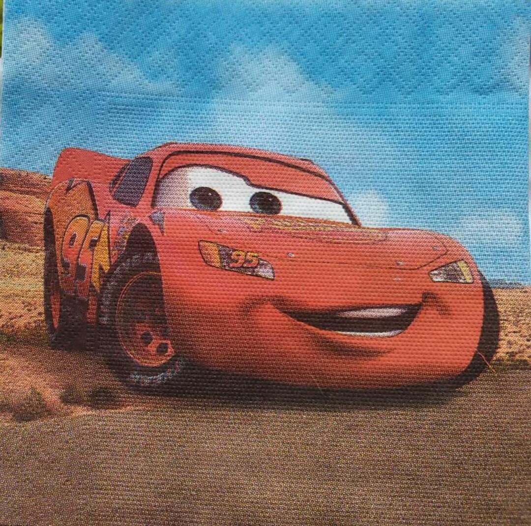Cartoon Car Paper Napkins: Kids Crafts, Decoupage Napkins - Etsy