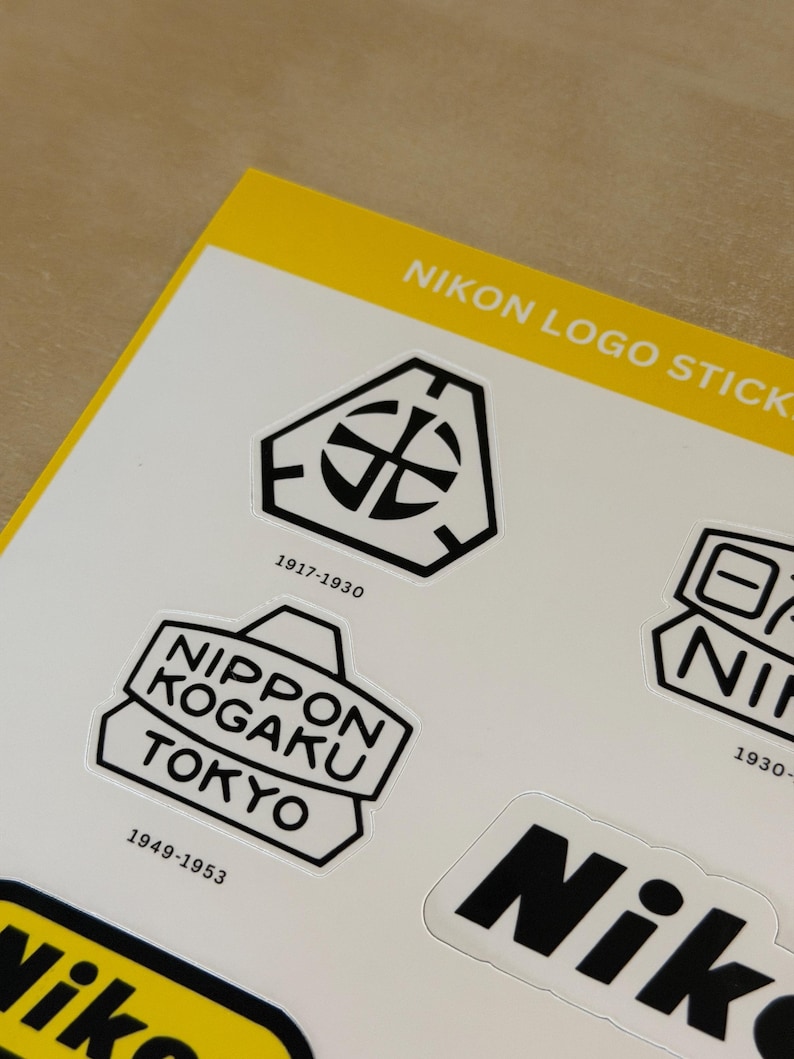 Nikon Logo Evolution Sticker Pack - 8 Stickers - Etsy