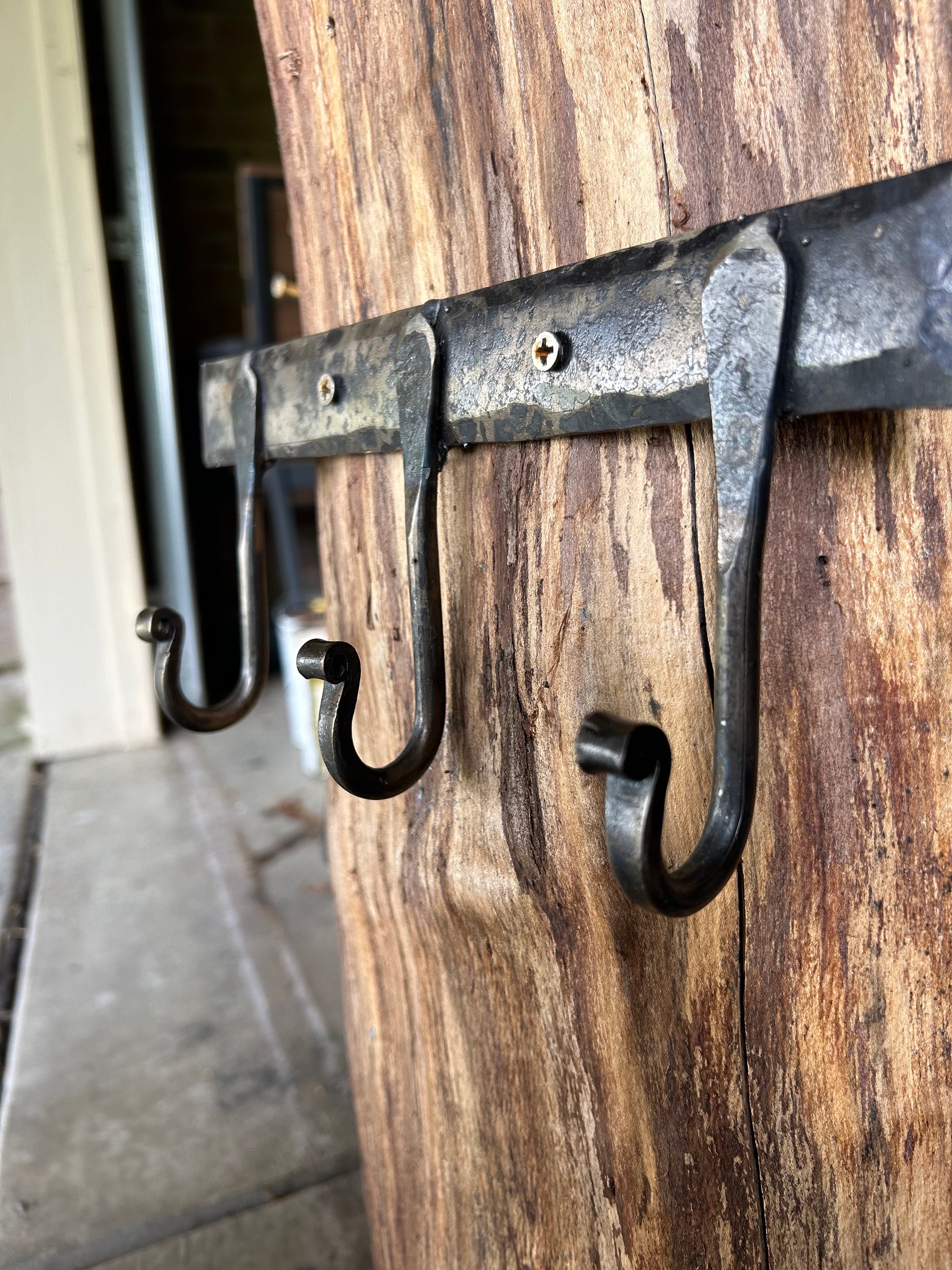 Hand Forged Coat Rack - Etsy