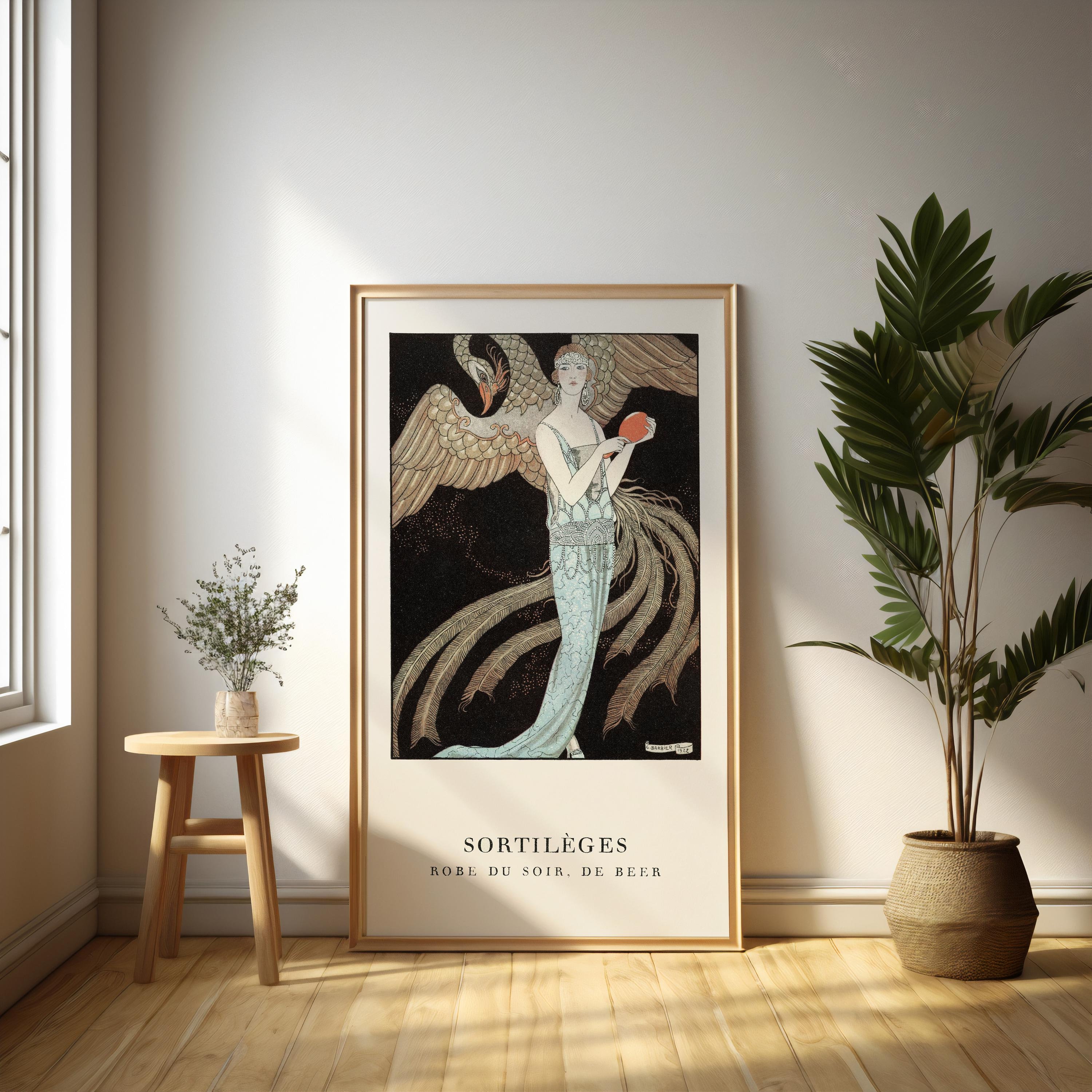 Sortilèges Art Print, Vintage French Art Deco Poster, 1920s Fashion ...