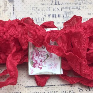 Scrunched Crinkled Lipstick Red Seam Binding 1/2" Inch Wide 5 Yards ...