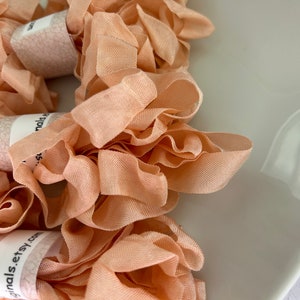NEW Color Scrunched Crinkled Curly BLUSH PINK Seam Binding Ribbon, 5 ...