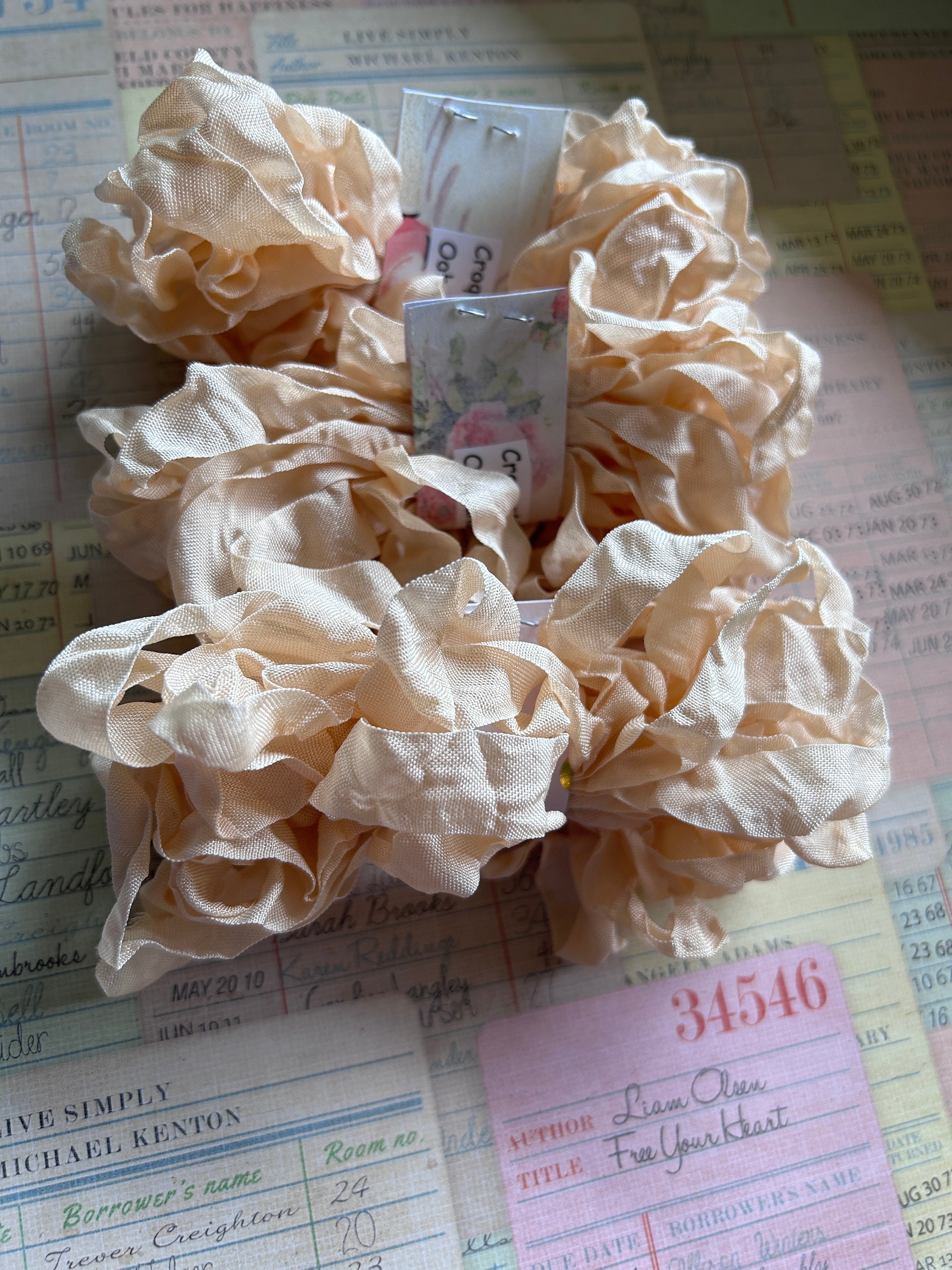Scrunched Crinkled Croquette Beige Seam Binding 1/2 Inch Wide 5 Yds ...