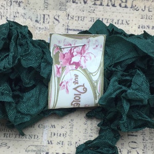 Scrunched Crinkled JUNGLE GREEN Seam Binding 1/2" Inch Wide 5 Yards ...