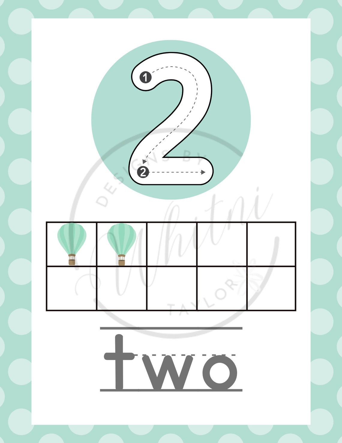 Ten Frame Posters - Tracing Posters - Number Formation - Etsy