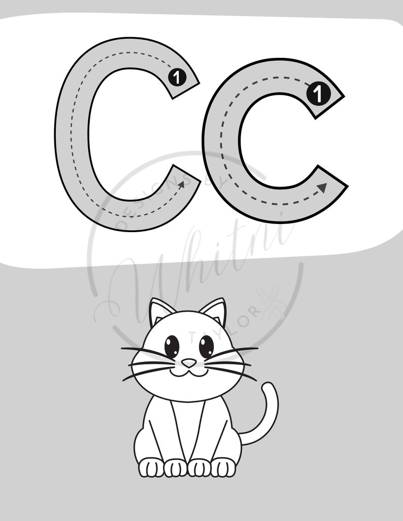 Alphabet Posters - Tracing Posters - Letter Formation - Etsy