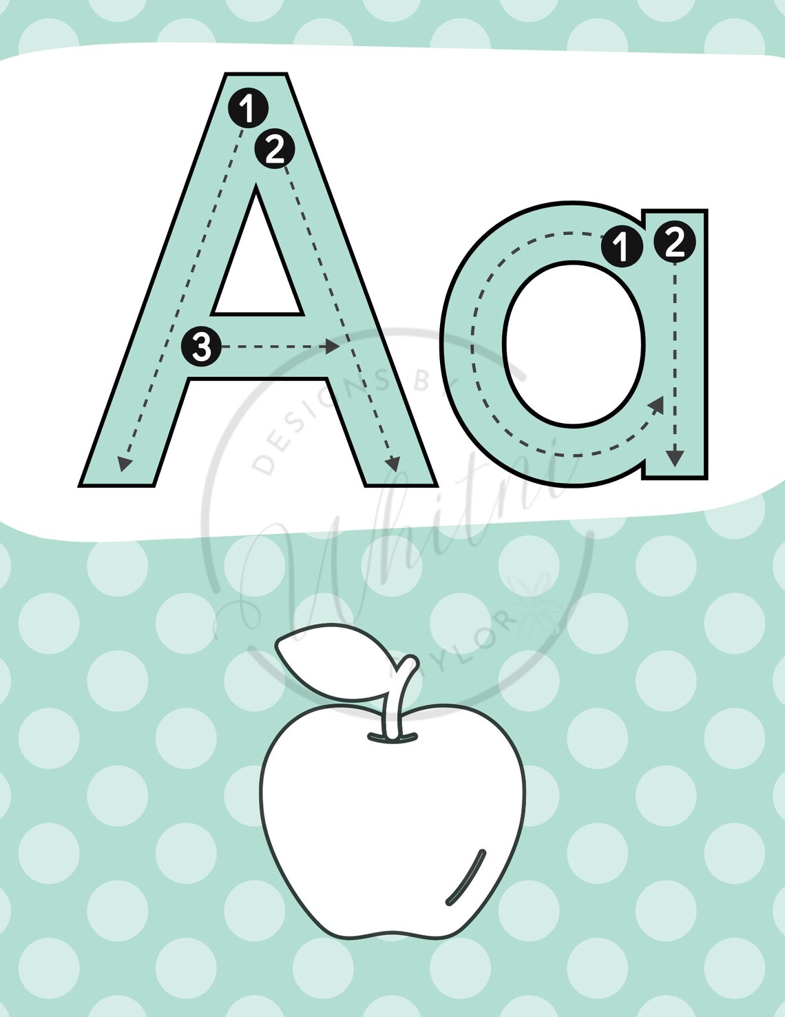Alphabet Posters - Tracing Posters - Letter Formation - Etsy