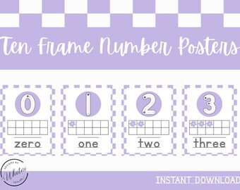 Ten Frame Posters - Tracing Posters - Number Formation - Etsy
