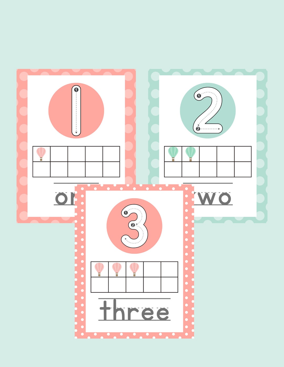 Ten Frame Posters - Tracing Posters - Number Formation - Etsy