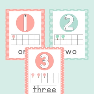 Ten Frame Posters - Tracing Posters - Number Formation - Etsy