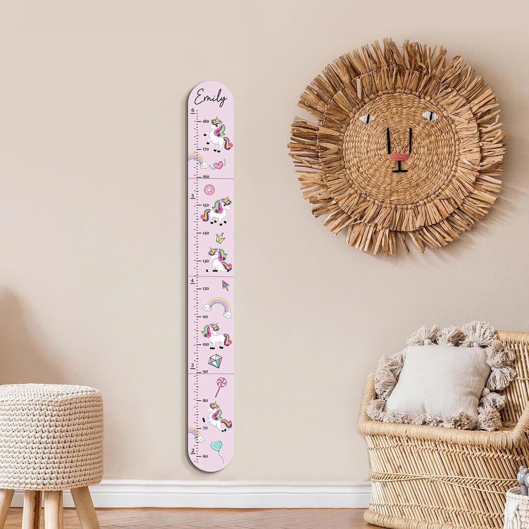 Personalized Wooden Growth Chart for Kids, Custom Height Measurement ...