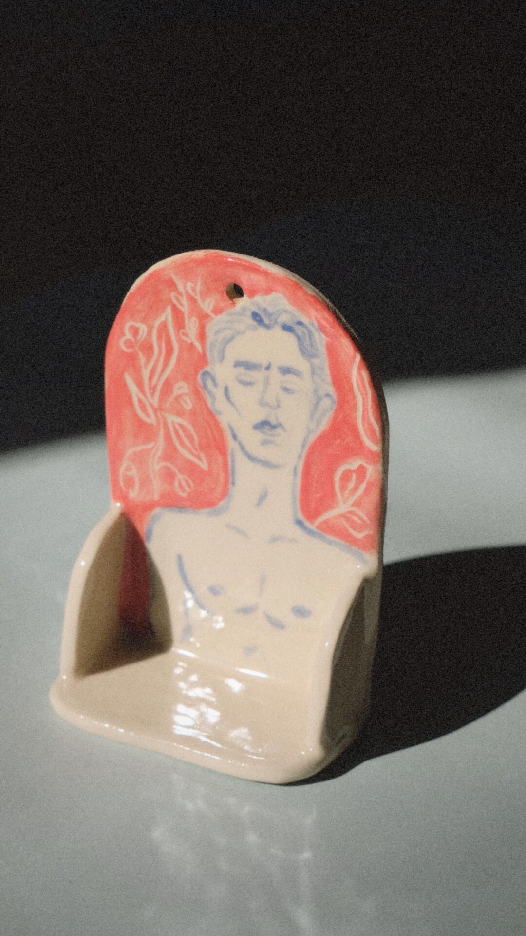 Ceramic Altar Handmade Shelf Wall Hanging Altar Candle Shelf Handmade ...