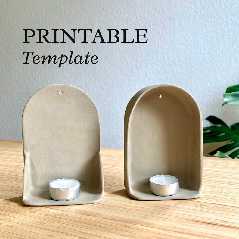 Wall Shelf Altar Slab Building Template, Pottery Tool, Pottery Template ...