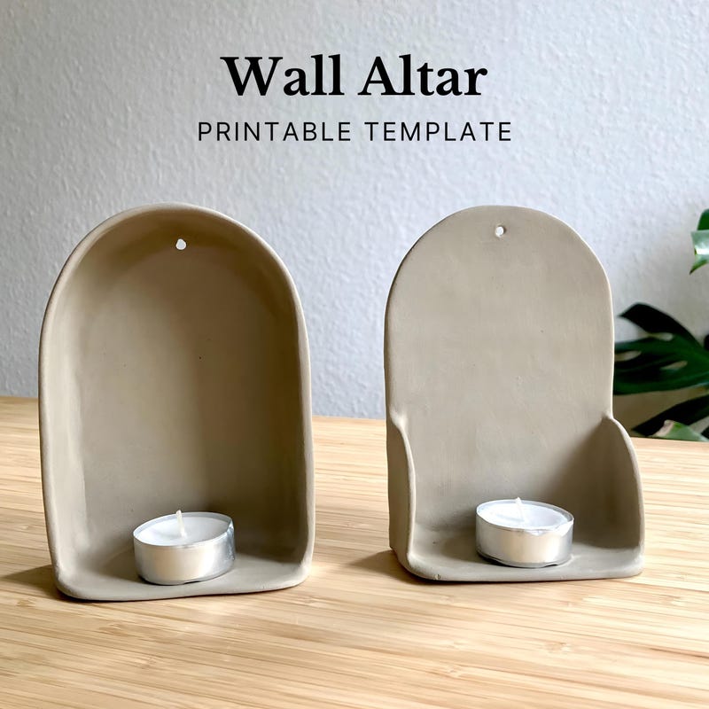 Altar Clay Template Etsy