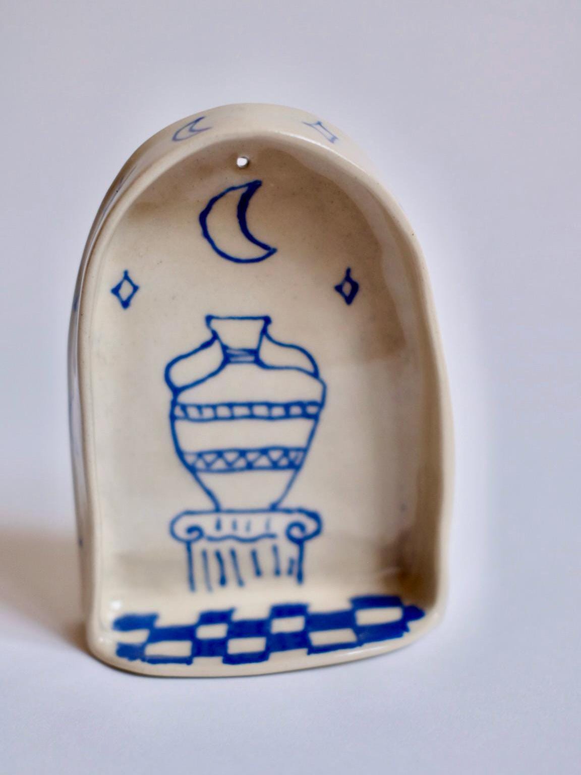 Holistic Altar, Ceramic Altar Shelf, Wall Hanging Altar, Candle Shelf ...