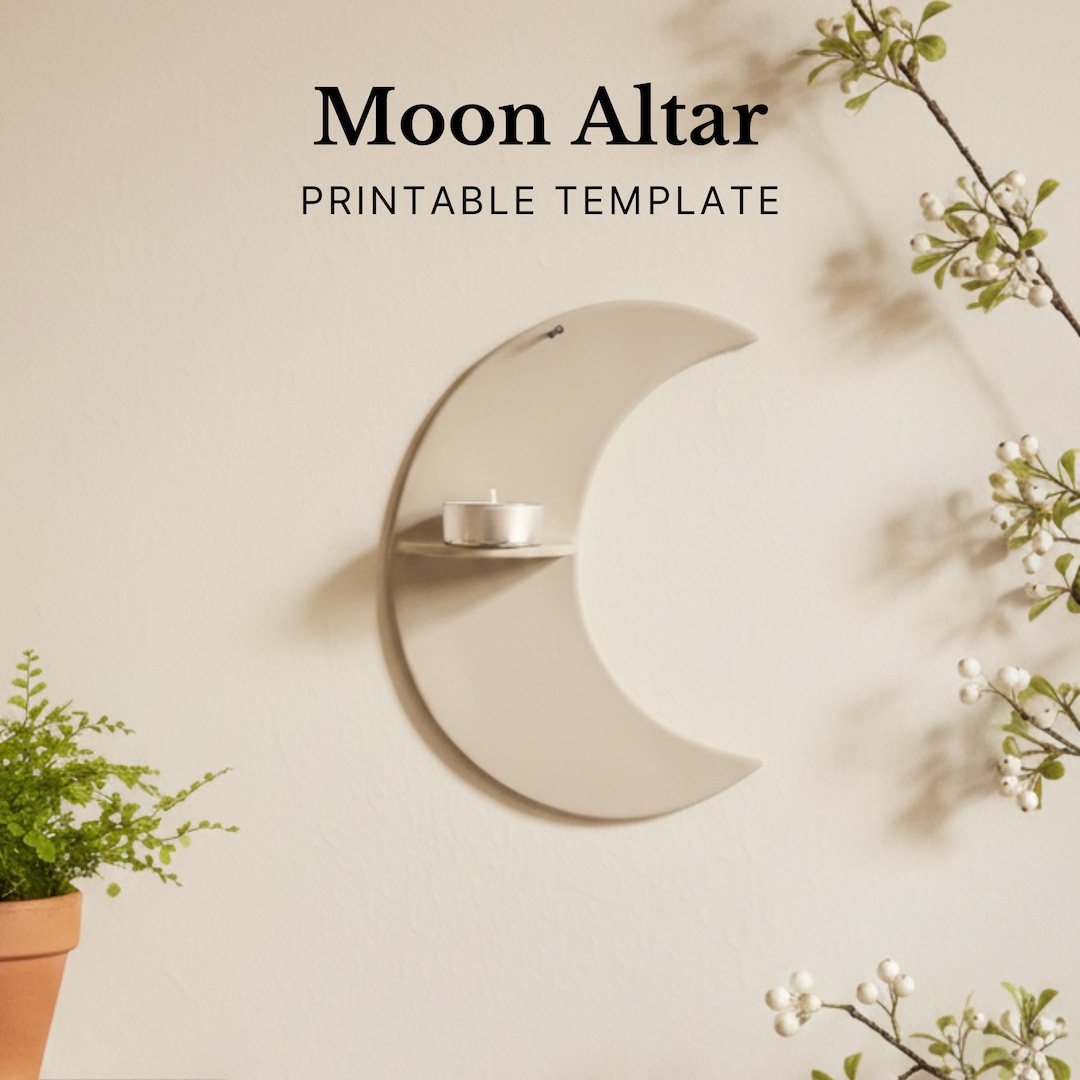 Moon Altar Slab Pottery Template: DIY Ceramic Shrine (PDF Pattern ...
