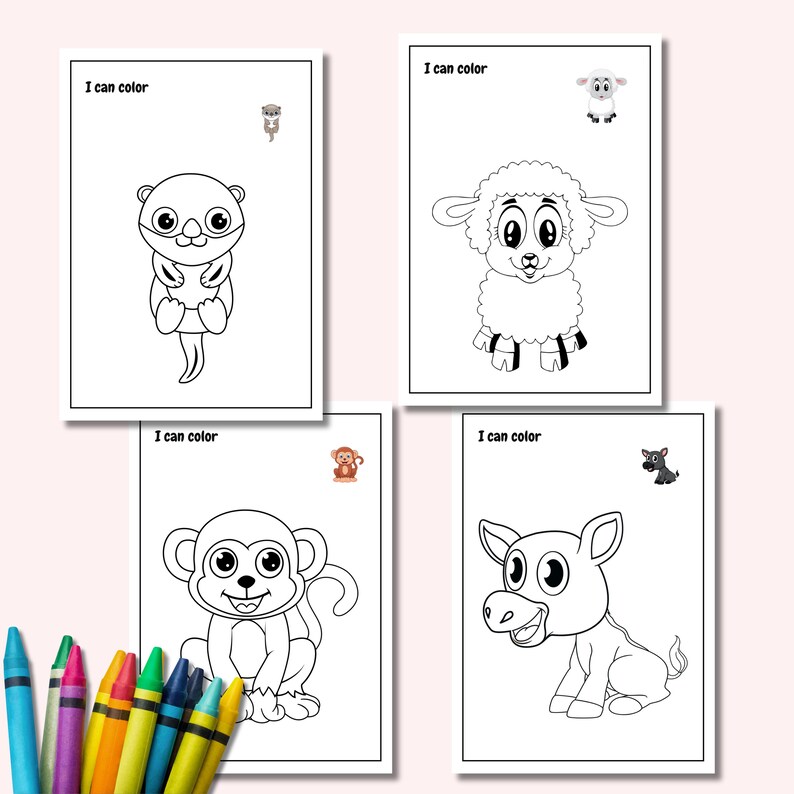 40 Printable Coloring Pages for Kids, Toddlers, Coloring Book ...