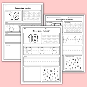 25 Pages of Math Worksheets, First Grade, Kindergarten, Preschool ...