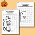 Monster Symmetry Drawing Activity: Halloween Coloring Pages (digital ...