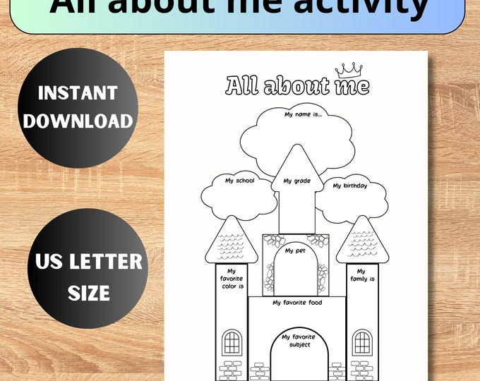 All About Me Preschool & Kindergarten Back to School Toddler Busy Book ...