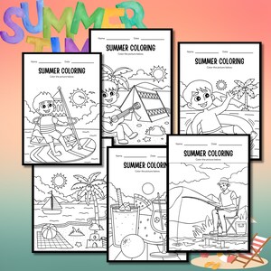 Summer Activities for Kids, Summer Activity Sheets for Kids, Printable ...