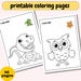 Animal Coloring Pages: 40 Kids Activity Sheets (PDF) - Etsy