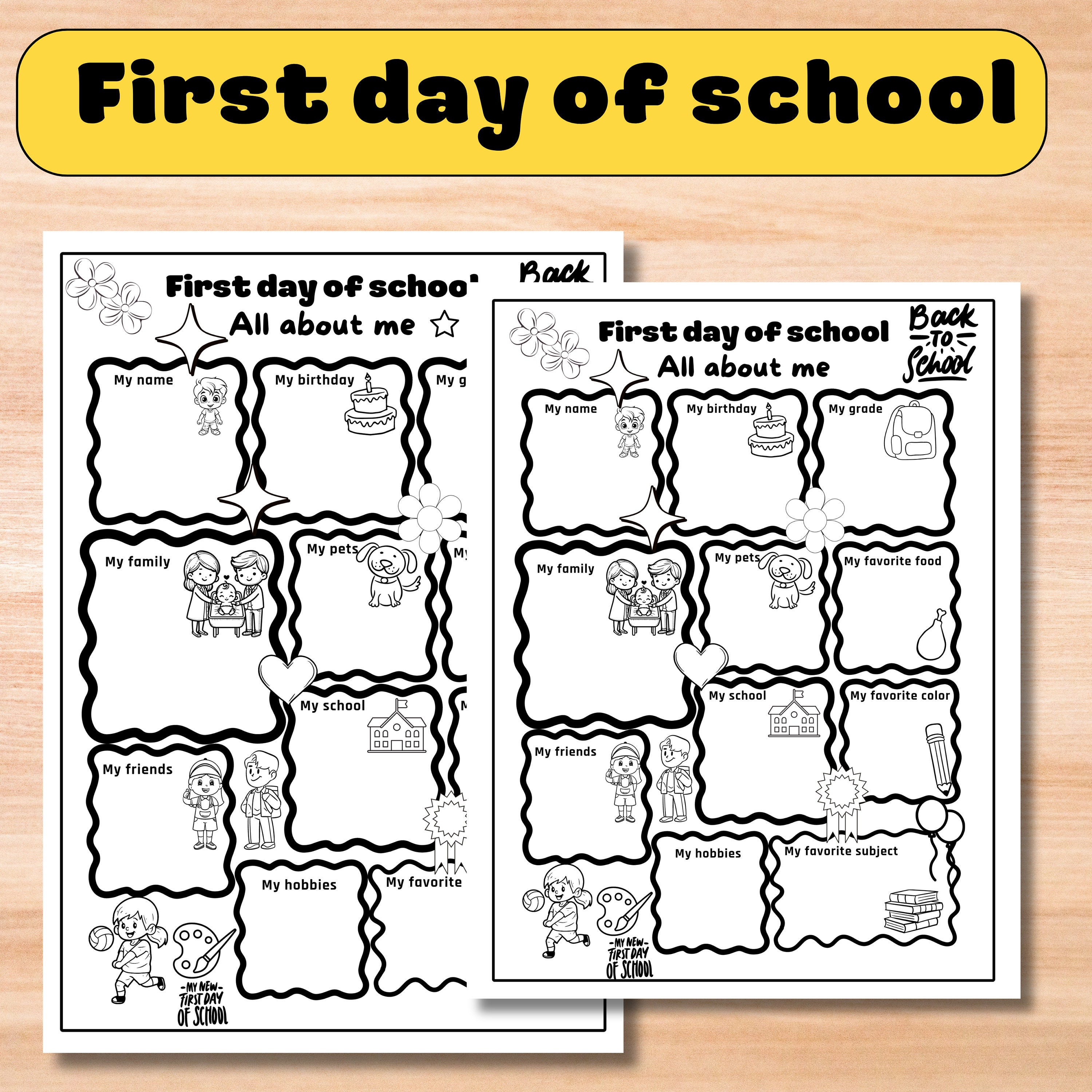 All About Me | Preschool and Kindergarten | Back to School Busy Book ...