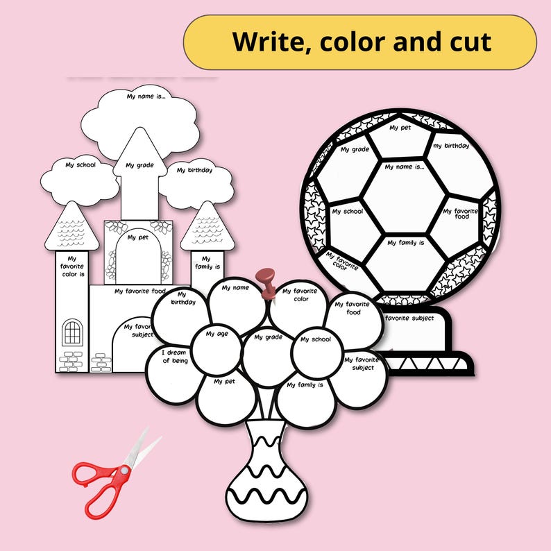 All About Me Worksheet: Back to School Activity (digital Download) - Etsy