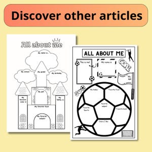 All About Me Worksheet: Floral Back to School Activity (digital ...