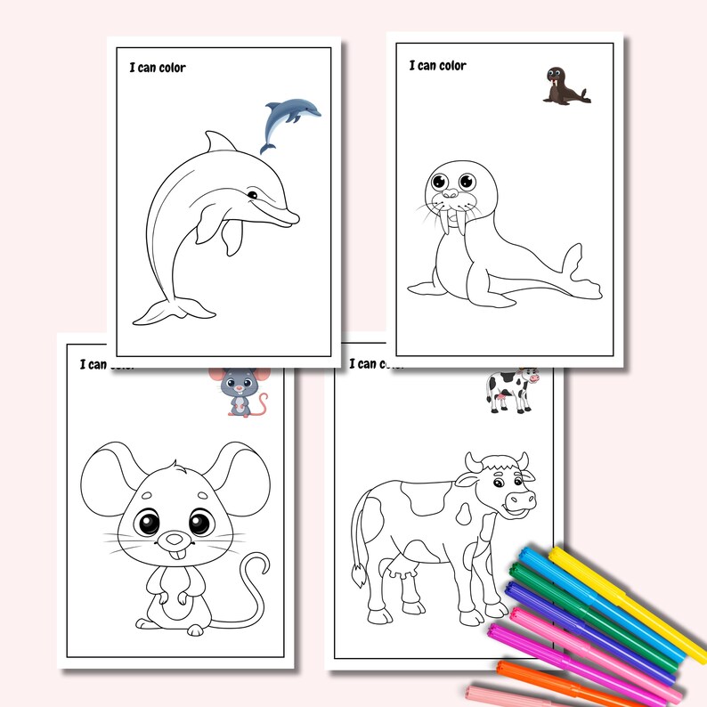 40 Printable Coloring Pages for Kids, Toddlers, Coloring Book ...