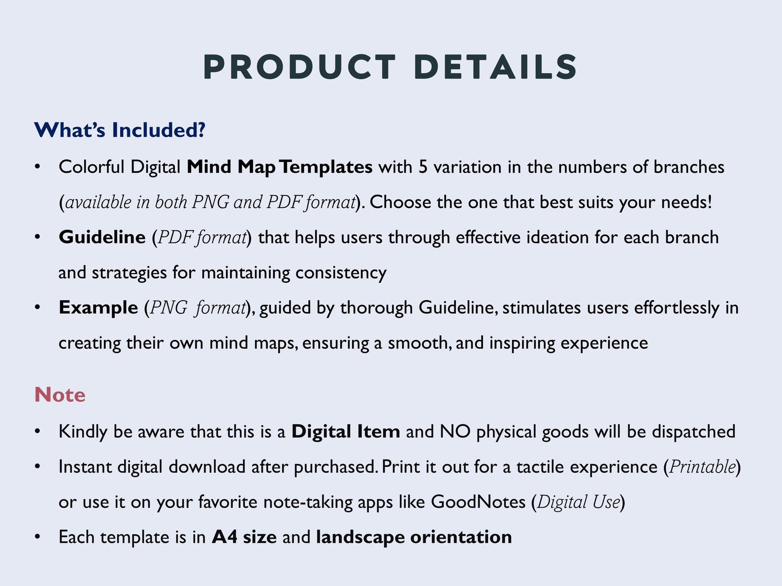 Colorful Digital Daily Activity Mind Map Template Bundle With Guideline ...