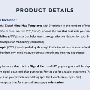 Colorful Digital Daily Activity Mind Map Template Bundle With Guideline ...