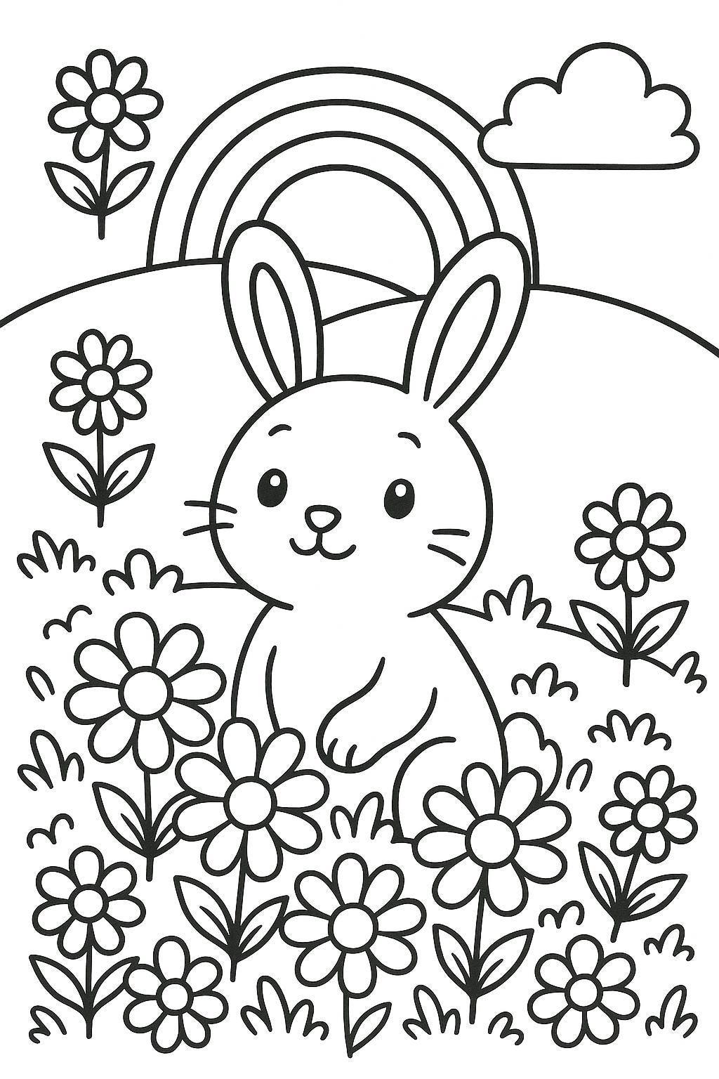 Printable Kids Coloring Book – Luna the Little Explorer | Bunny Story ...