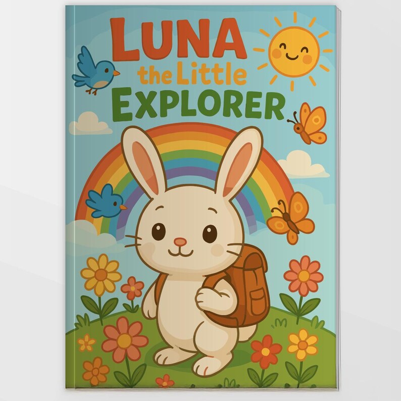 Printable Kids Coloring Book – Luna the Little Explorer | Bunny Story ...