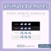 Animated Penguin Bongo Cat Emote / Happy Cute Penguin Animated Emote ...