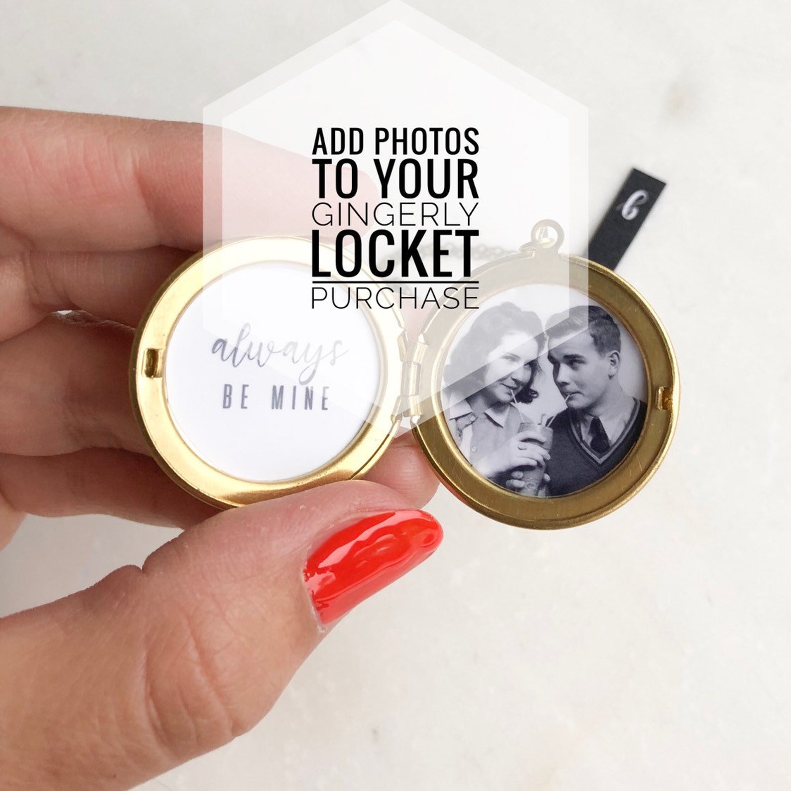Add Photos to Your Locket Purchase Message Locket Customized - Etsy