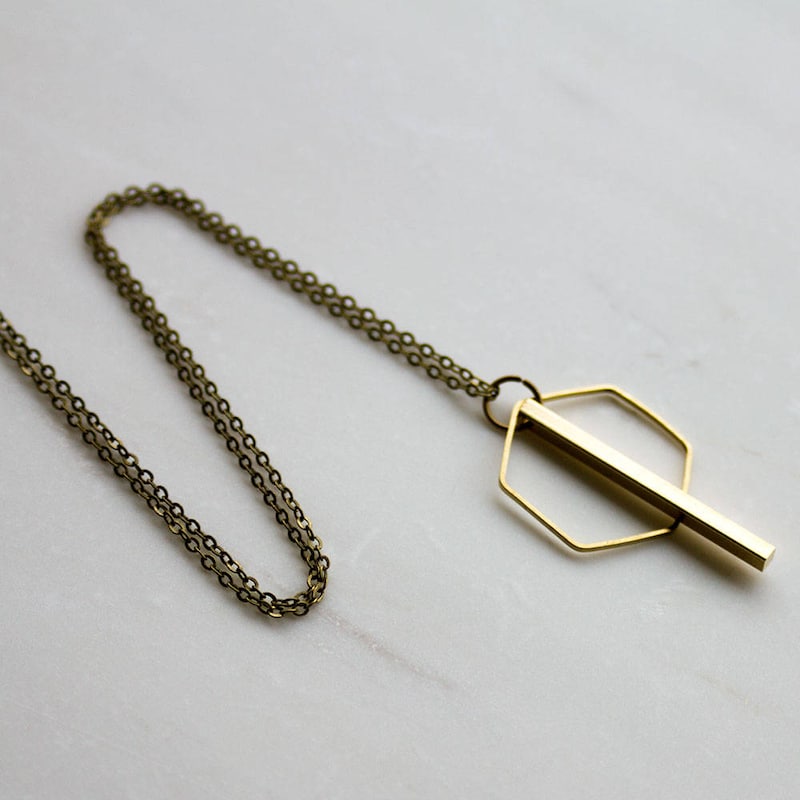 Geometric Pendant - Etsy