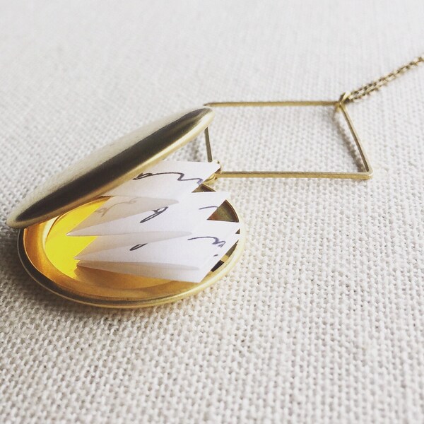 Secret Note Necklace - Etsy